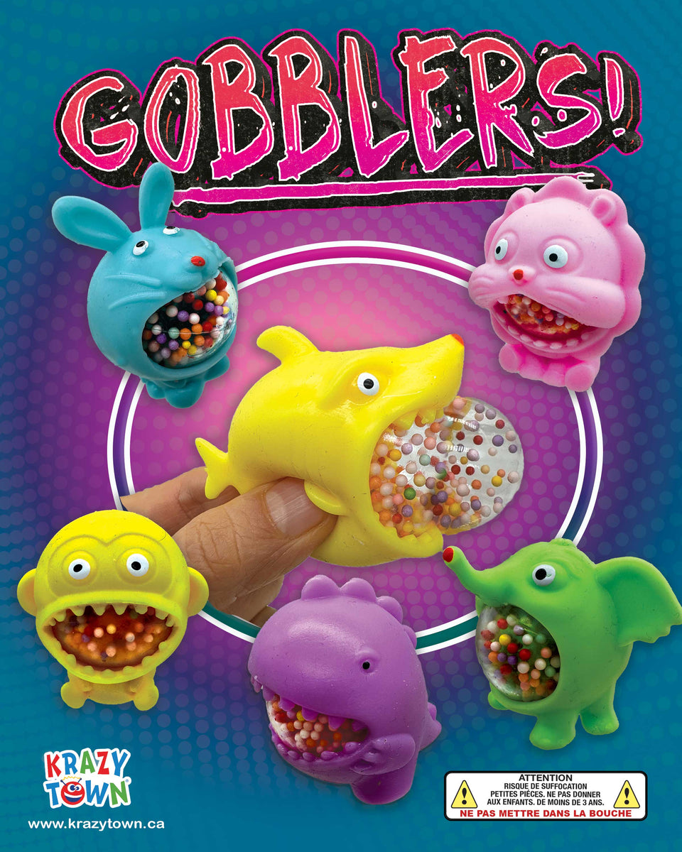 GOBBLERS ( SQUISHY MOUTH ANIMALS) - 2" 250CT – Krazytown Sales