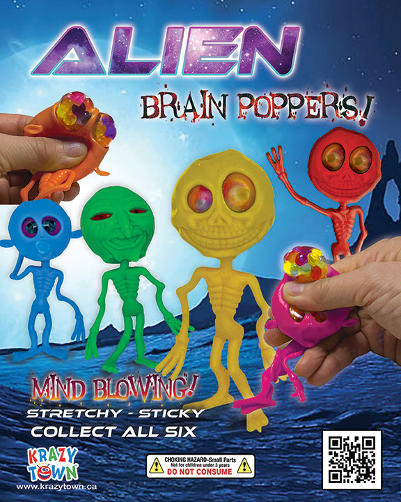 SQUISHY ALIEN BRAINS - 2" 250CT – Krazytown Sales
